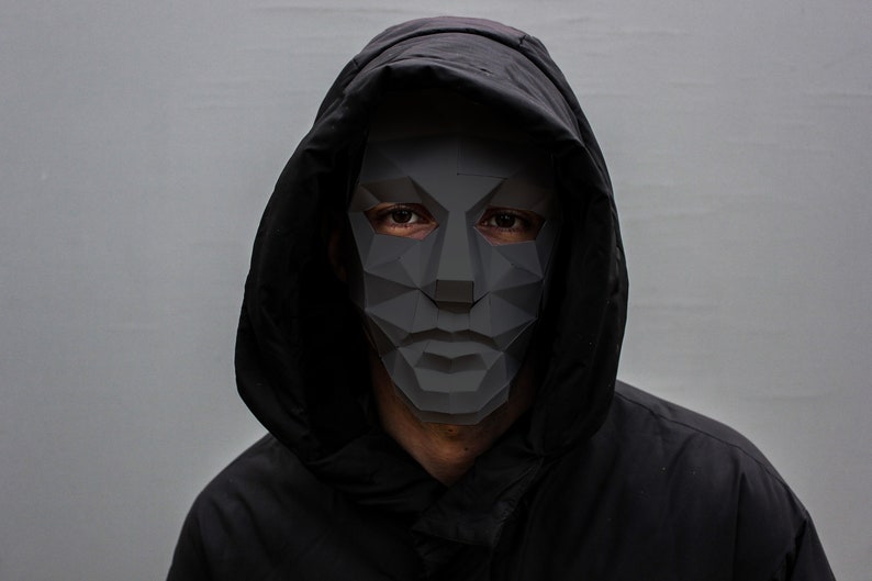 Frontman Mask, SQUID Game Inspired - Human Paper Mask, Unique Original ...