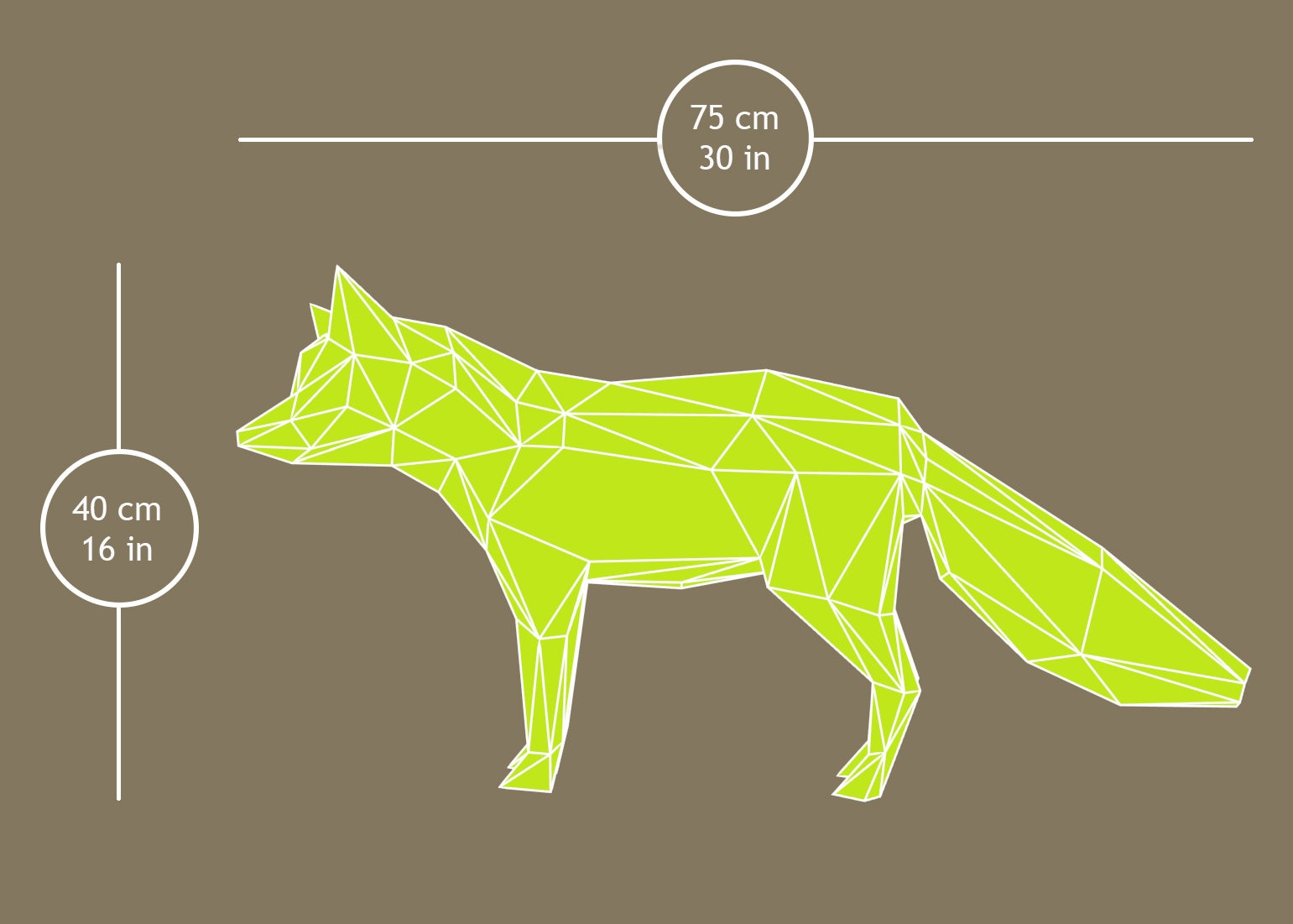 FOX DIY 3D papercraft PDF paper sculpture template origami | Etsy