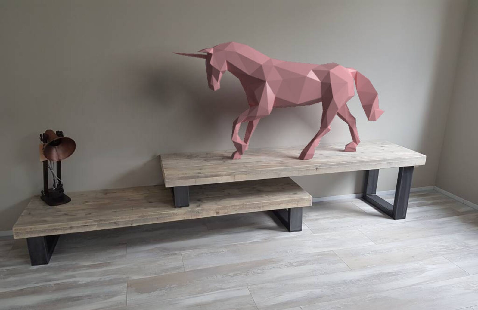 Unicorn DIY 3D papercraft PDF paper sculpture template | Etsy