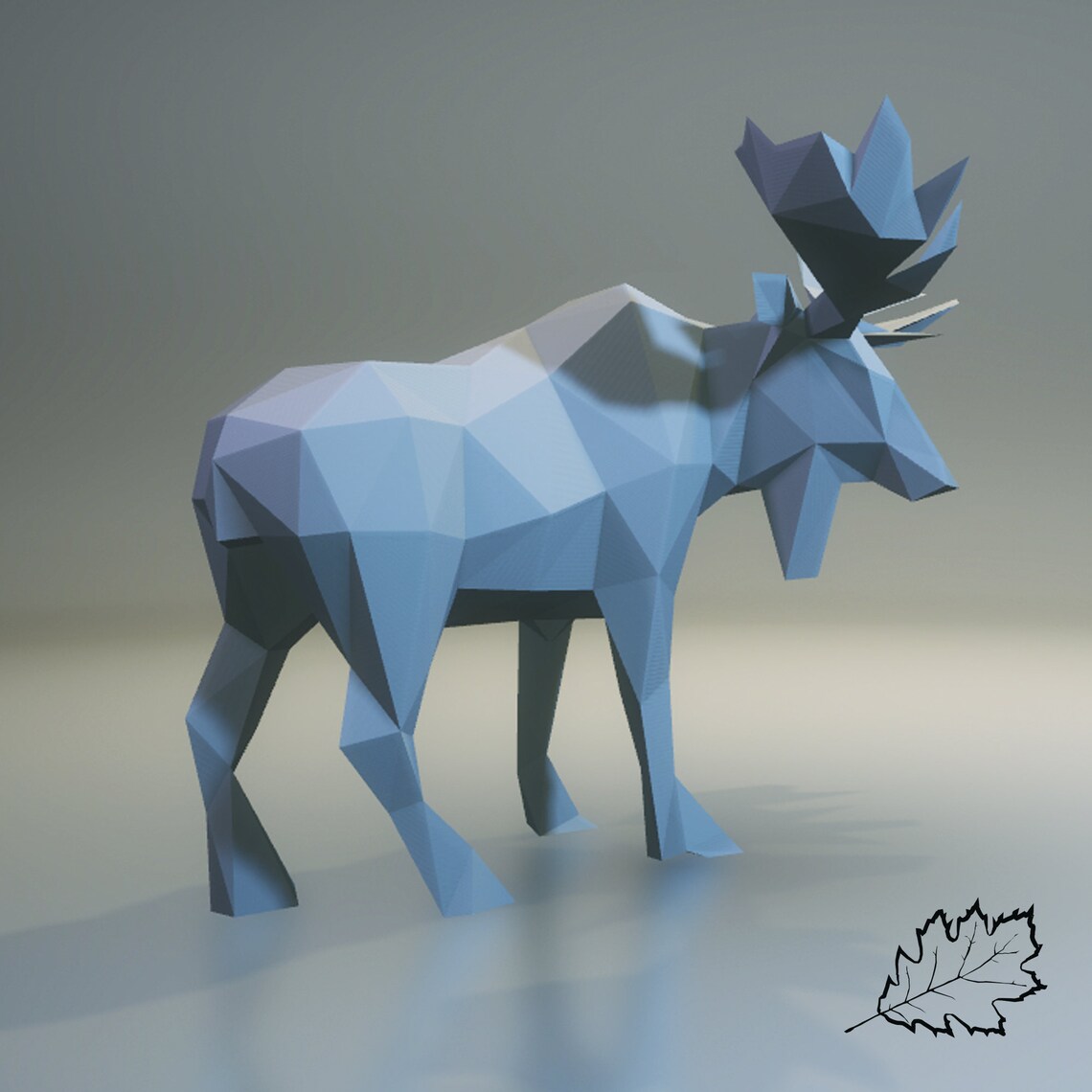 Pre Cut Papercraft Moose. Low Poly Sculpture. DIY Paper 3D - Etsy