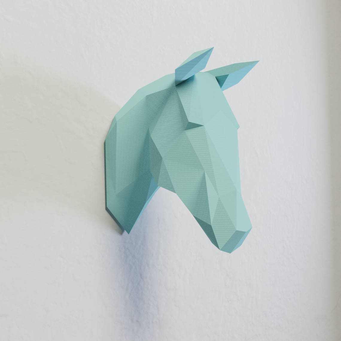 Pdf Papercraft Horse Trophy. Low Poly Sculpture. DIY Paper Sculpture ...