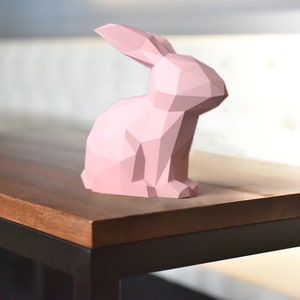 RABBIT Papercraft PDF Template Paper Sculpture, Origami Kit, Paper ...