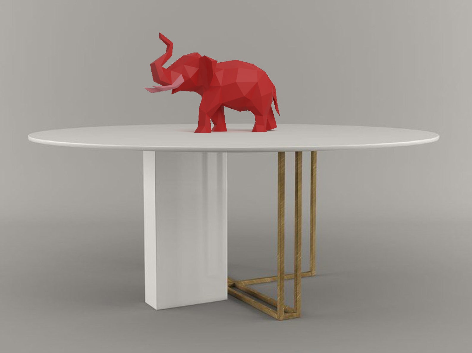 ELEPHANT 3D Papercraft PDF Paper Sculpture Template, Origami Kit, Paper ...