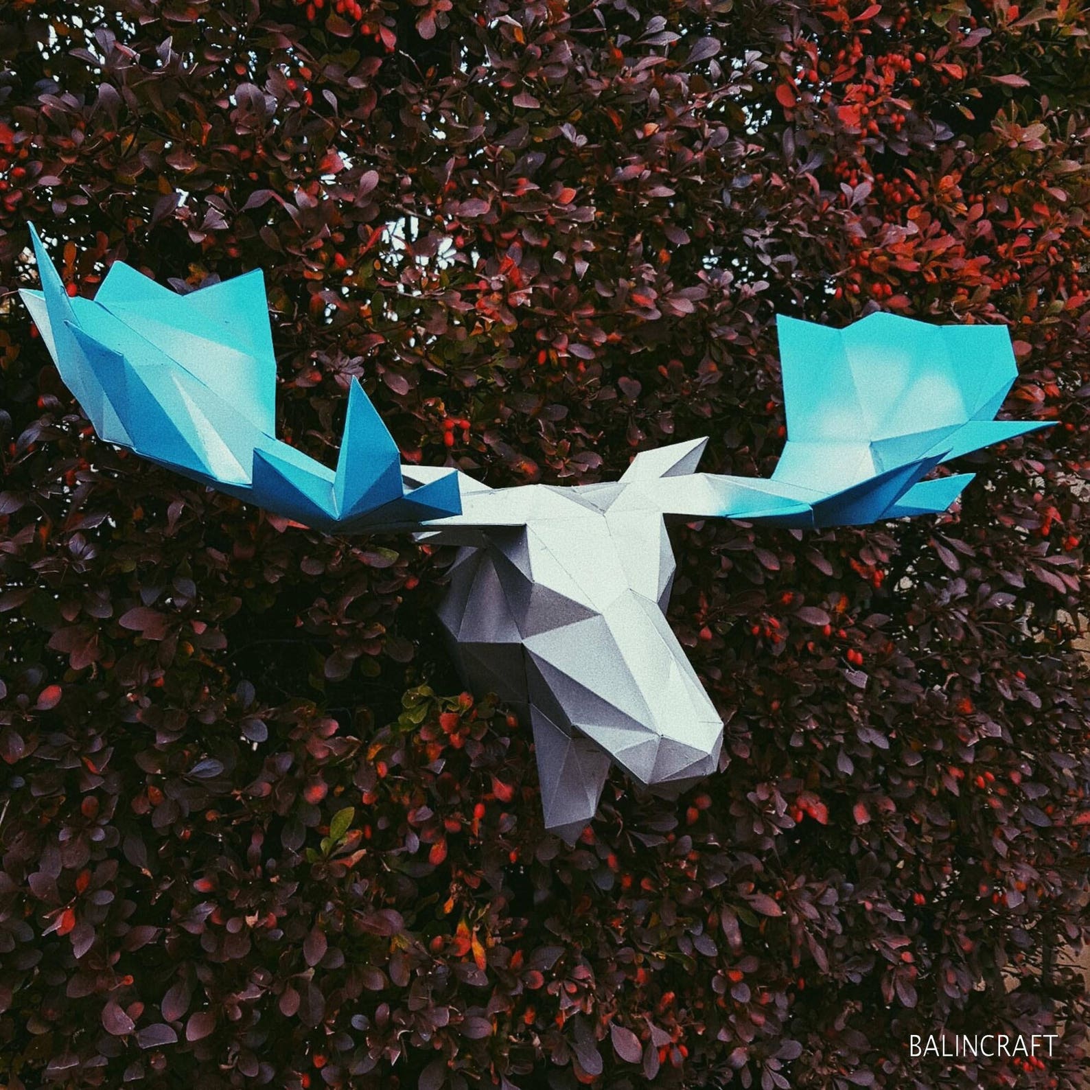 MOOSE TROPHY Papercraft 3D Paper Animal Sculpture Dear Head | Etsy