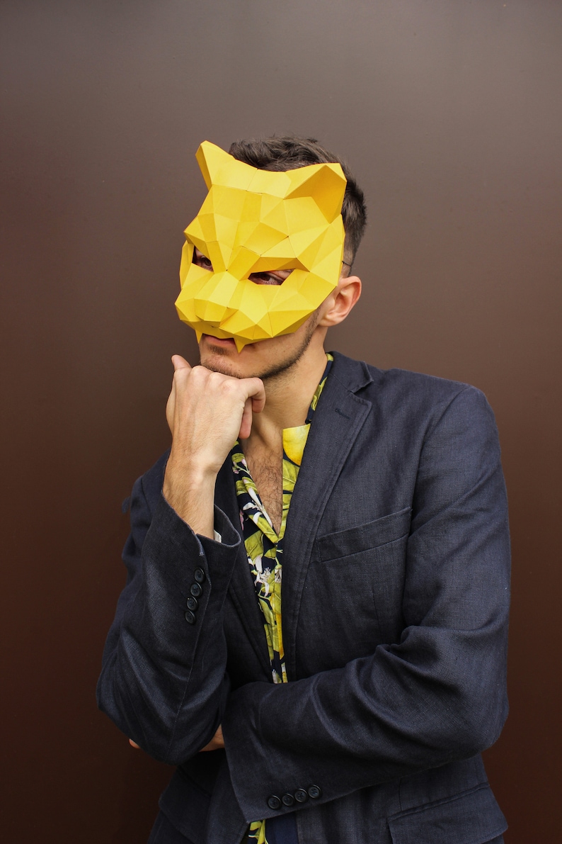 Tiger VIP MASK Papercraft Printable DIY Half Face Mask for - Etsy