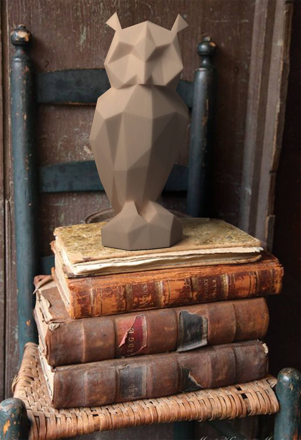 Owl Papercraft Paper Owl Animal Trophy Loft Decor Home - Etsy