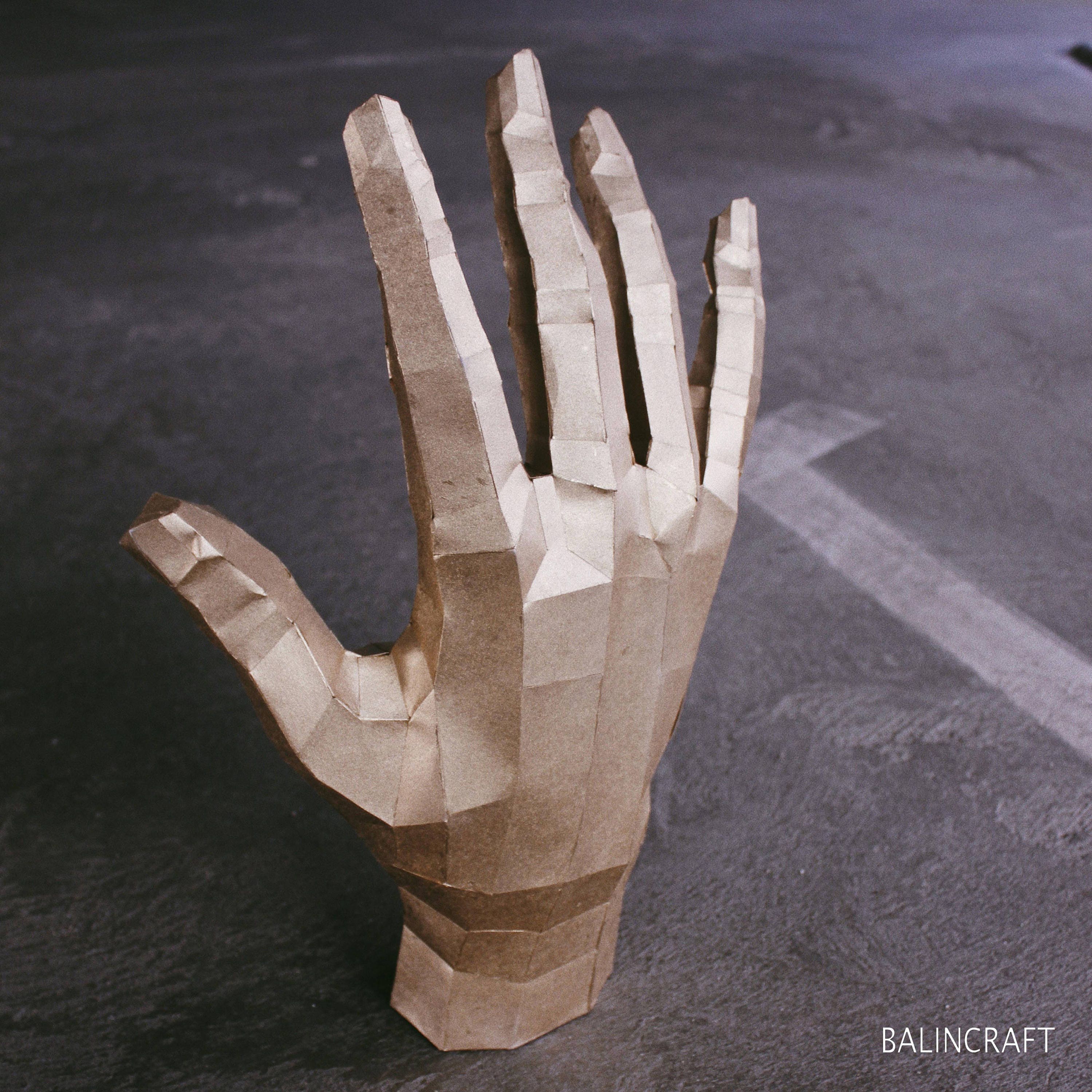 3d Hand On Paper