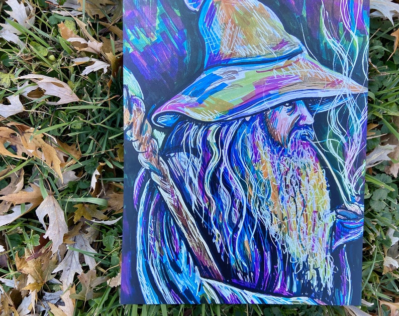 Wizard Art Print or Sticker - Etsy