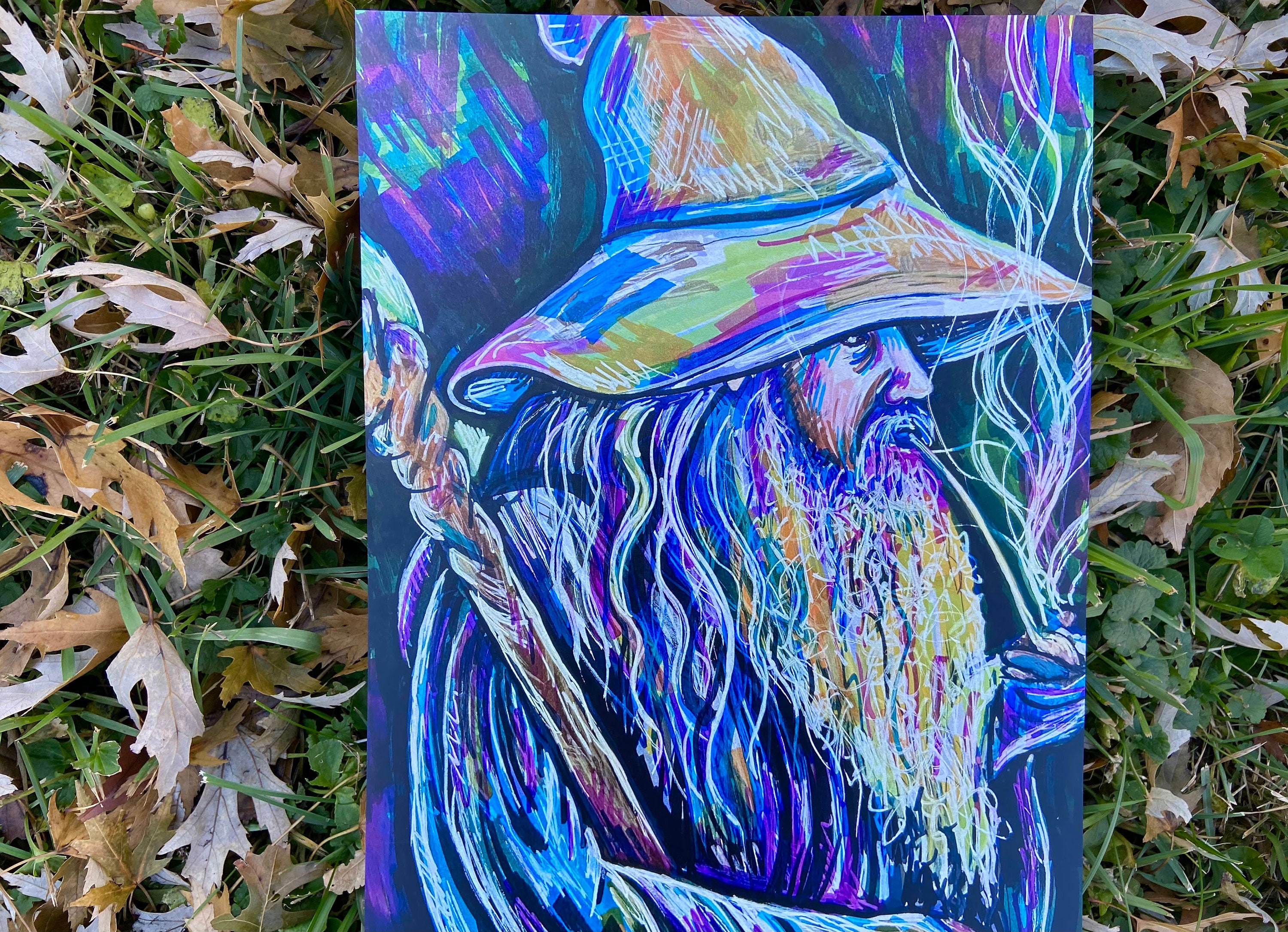 Wizard Art Print or Sticker | Etsy