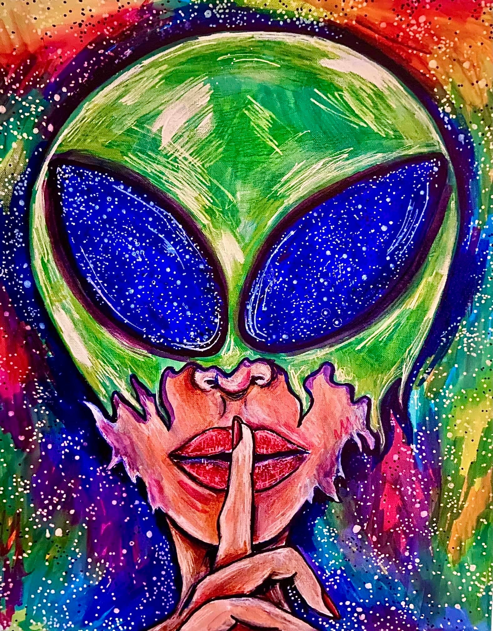 Alien Print - Etsy