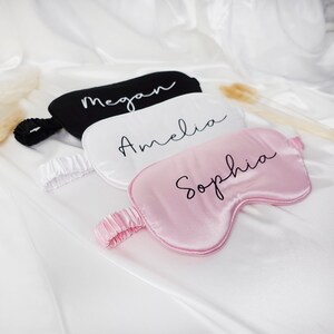 Personalized Eye Mask, Custom Sleep Mask, Satin Eye Mask, Bachelorette ...