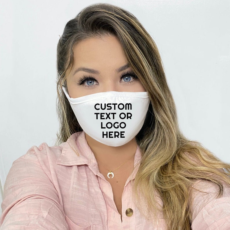 Custom Face Mask Custom Logo Face Mask Personalized Face | Etsy