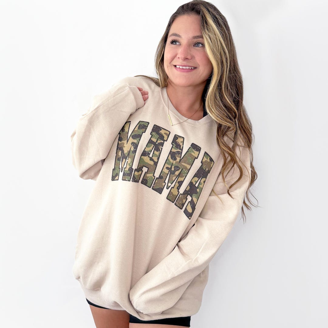 Camo Mama Sweatshirt: Camouflage Mom T-shirt - Etsy