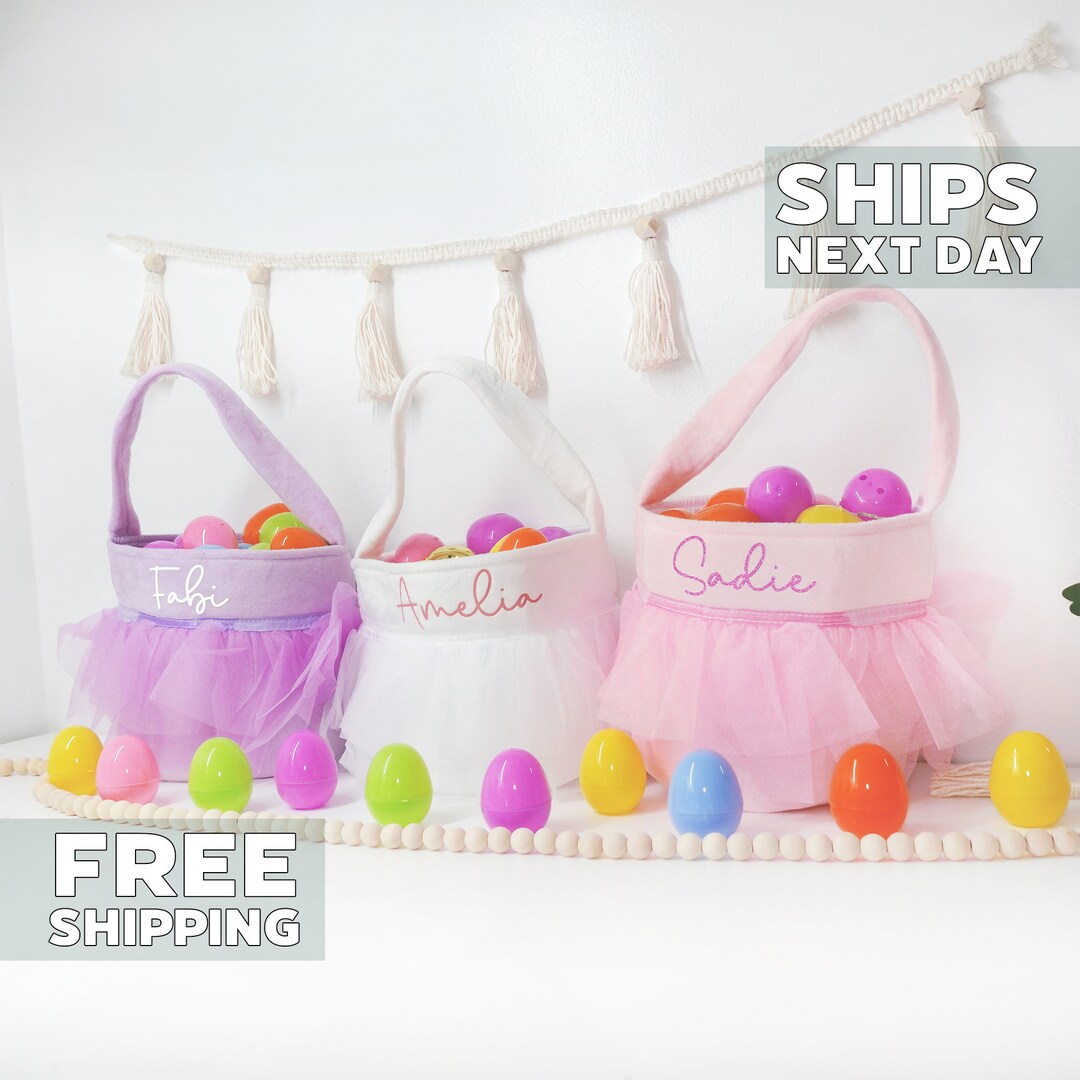 Kids Easter Basket, Custom Easter Basket, Personalized Easter Basket - Etsy