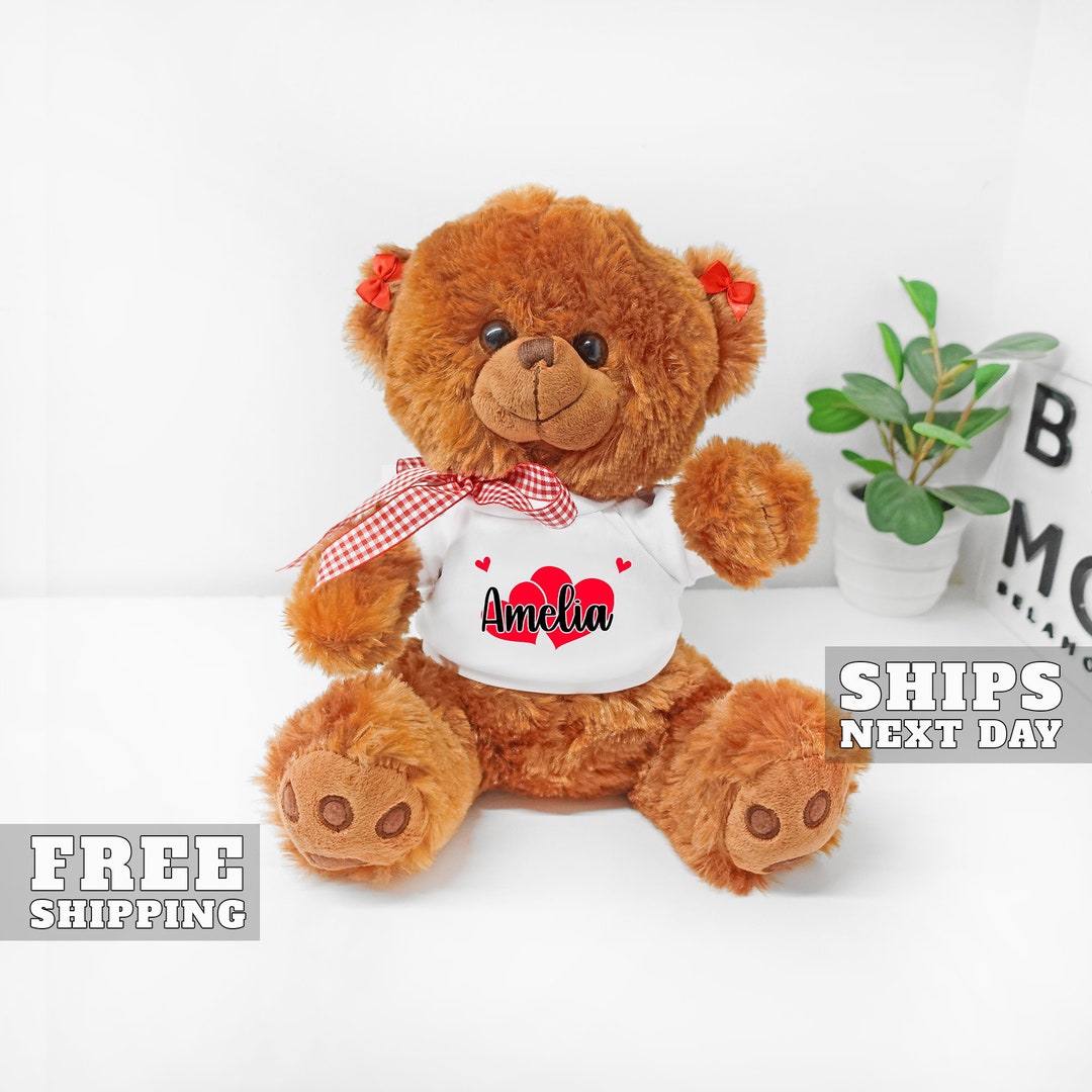Custom Valentine's Day Teddy Bear, Valentines Day Gifts for Her ...