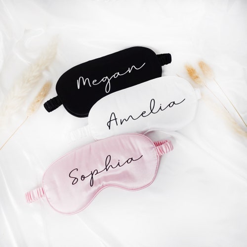 Custom Name Sleep Mask Personalized Eye Mask Bridesmaid T Etsy