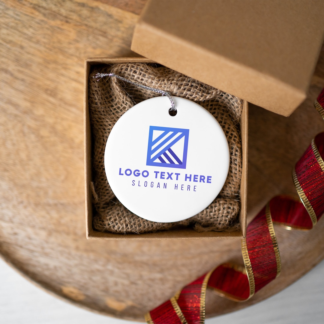 Custom Logo Christmas Ornament, Business Christmas Gift, Custom ...