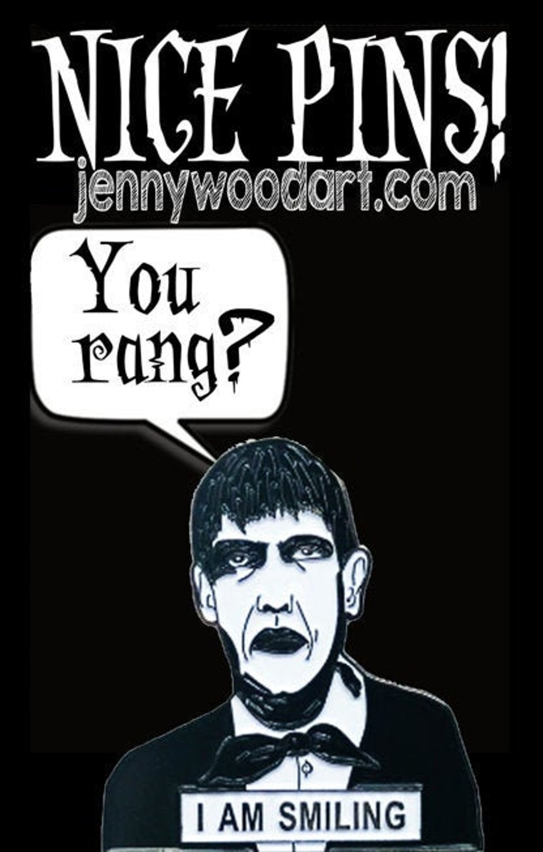 Lurch Addams Smiling Lapel Pin - Etsy