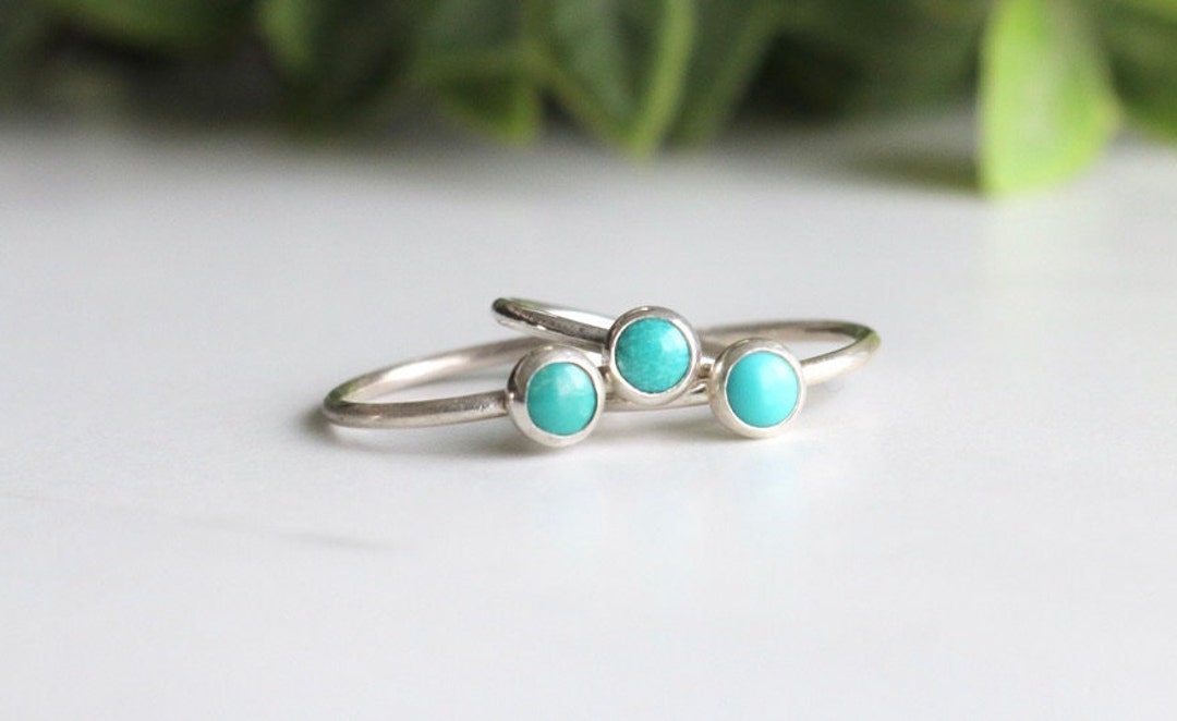 Small Turquoise Ring, Sterling Silver Ring, Carico Lake Turquoise - Etsy