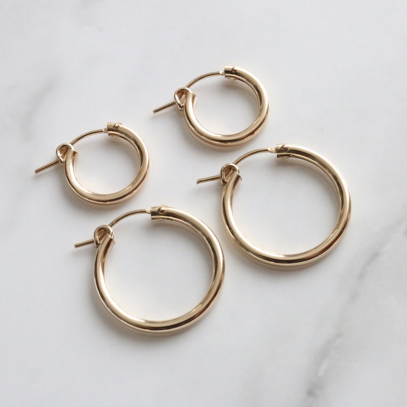 Small Gold Hoop Earrings - Etsy