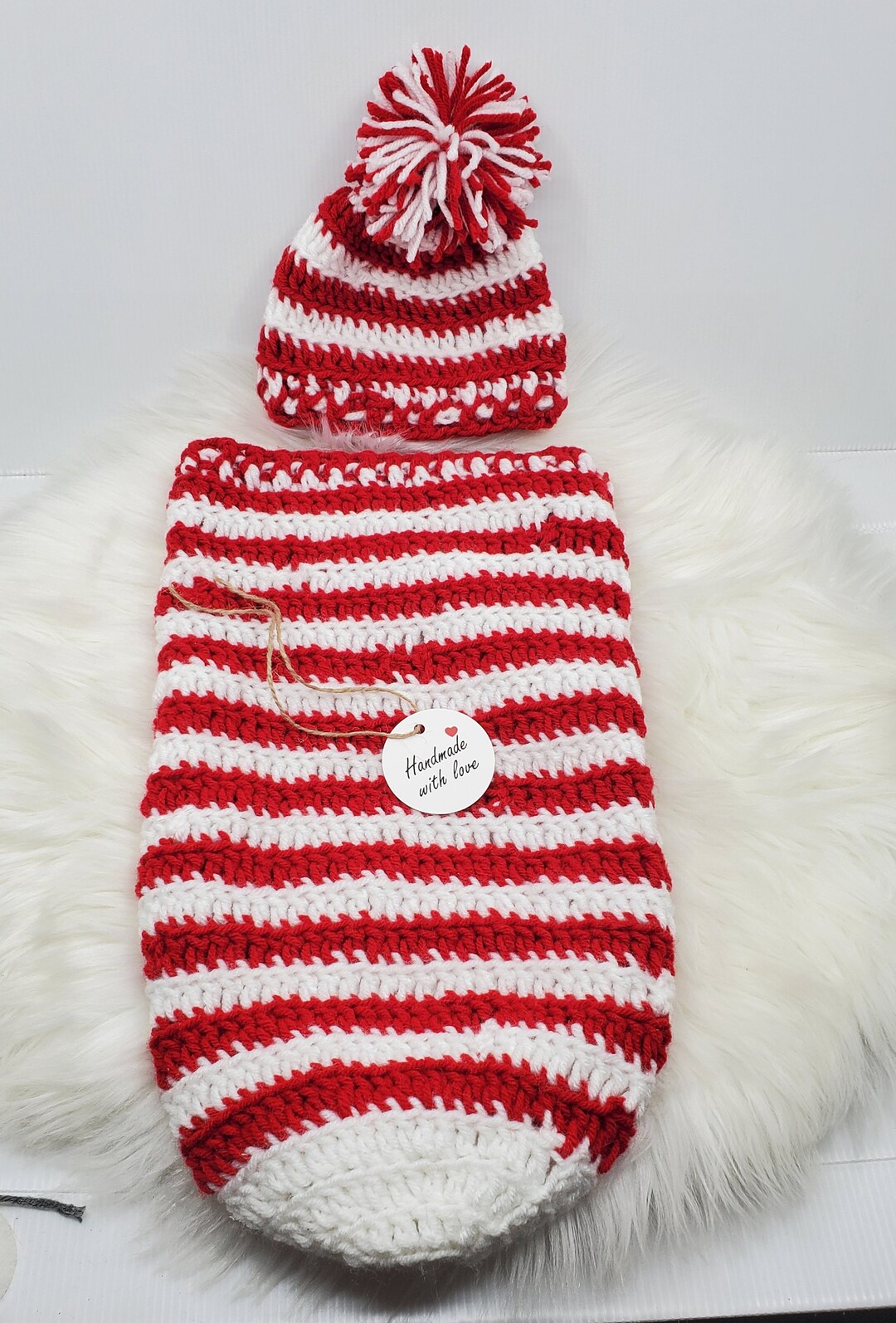 Candy Cane Baby Cocoon - Etsy