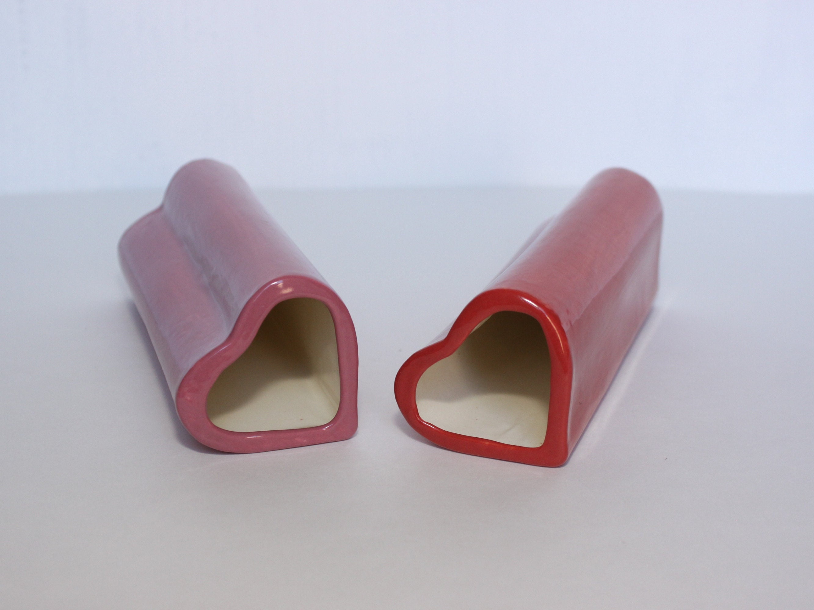 Ceramic Valentine's Day Heart Vase Heart-shaped Pottery, Valentines ...
