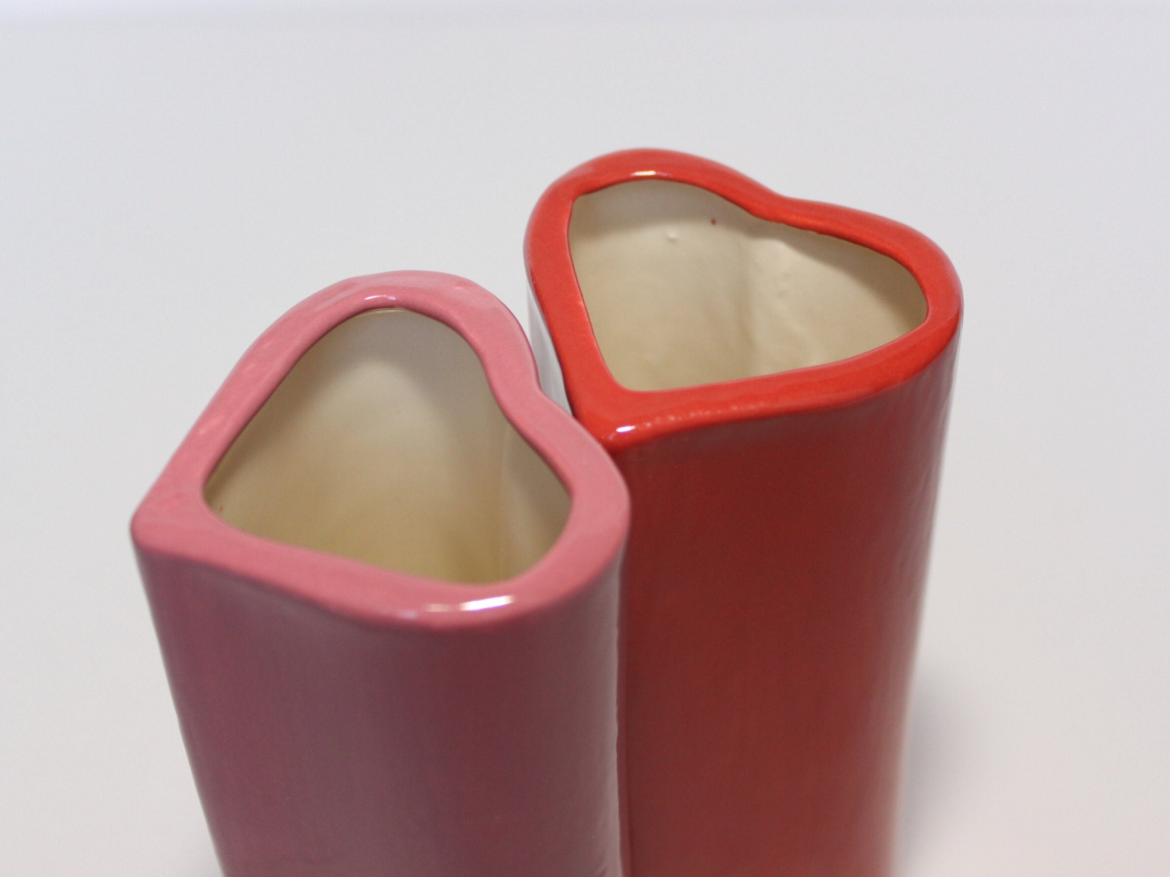 Ceramic Valentine's Day Heart Vase Heart-shaped Pottery, Valentines ...