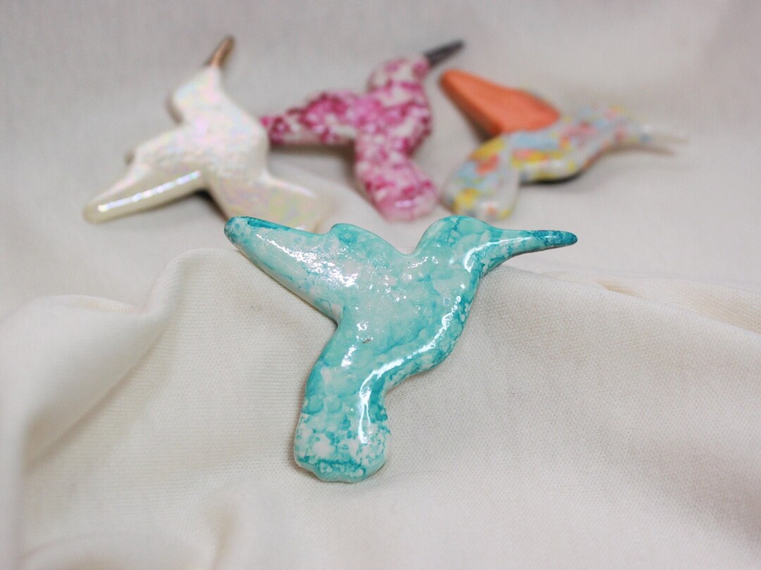 Ceramic Hummingbird Magnet - Refrigerator Bird Magnet, Spring ...