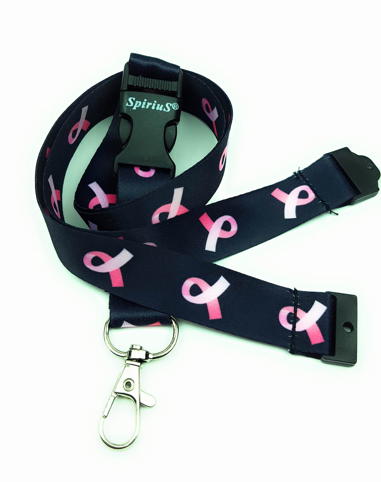 Spirius Cancer Logo Black Breakaway Lanyard Neck Strap and - Etsy