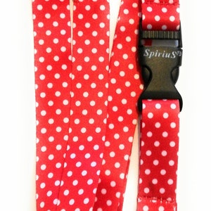 Spirius Polka Dot Red Lanyard Neck Strap With Metal Clip & - Etsy