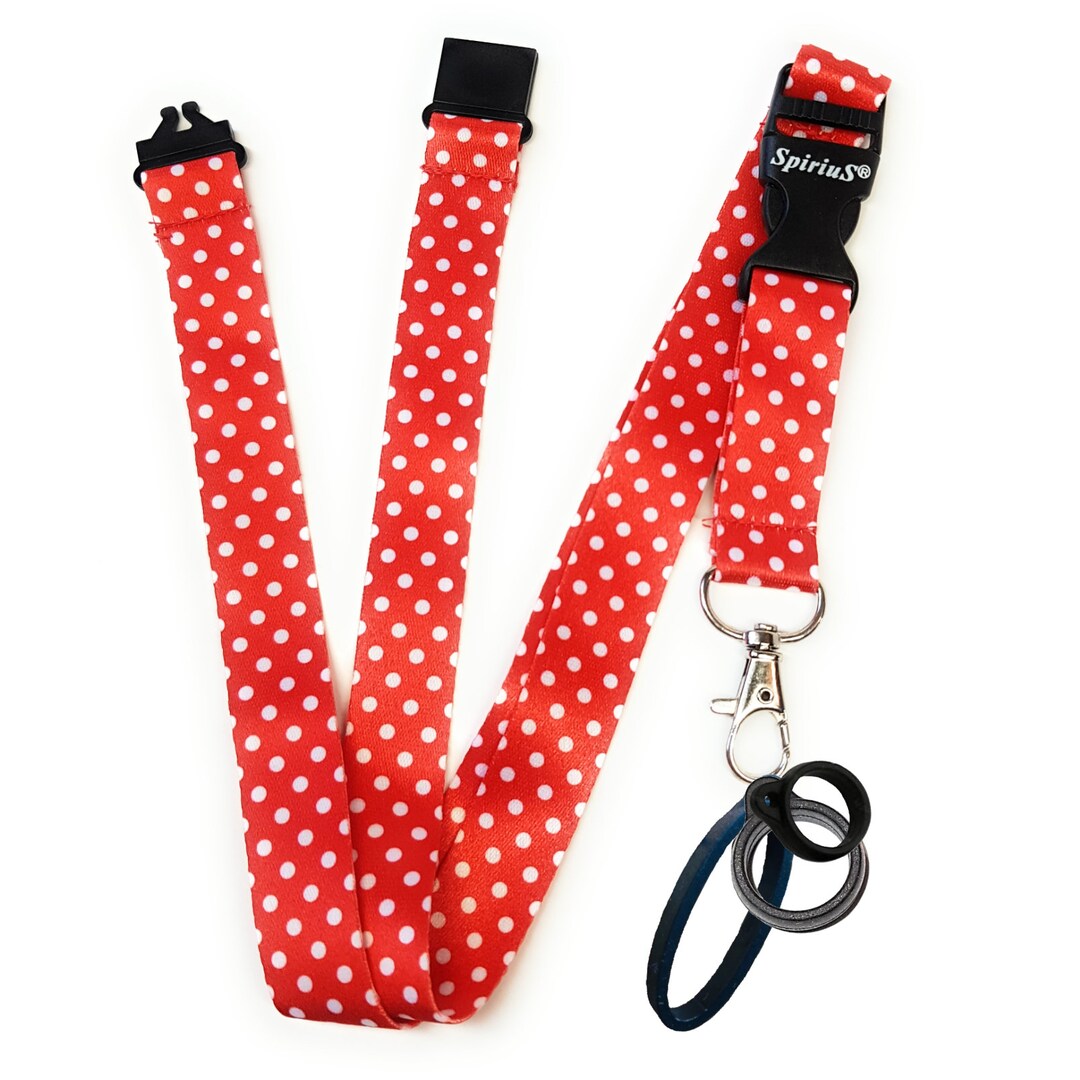 Polka Dot Red Universal Ecig Neck Holder Lanyard Spirius for Vape Mod ...
