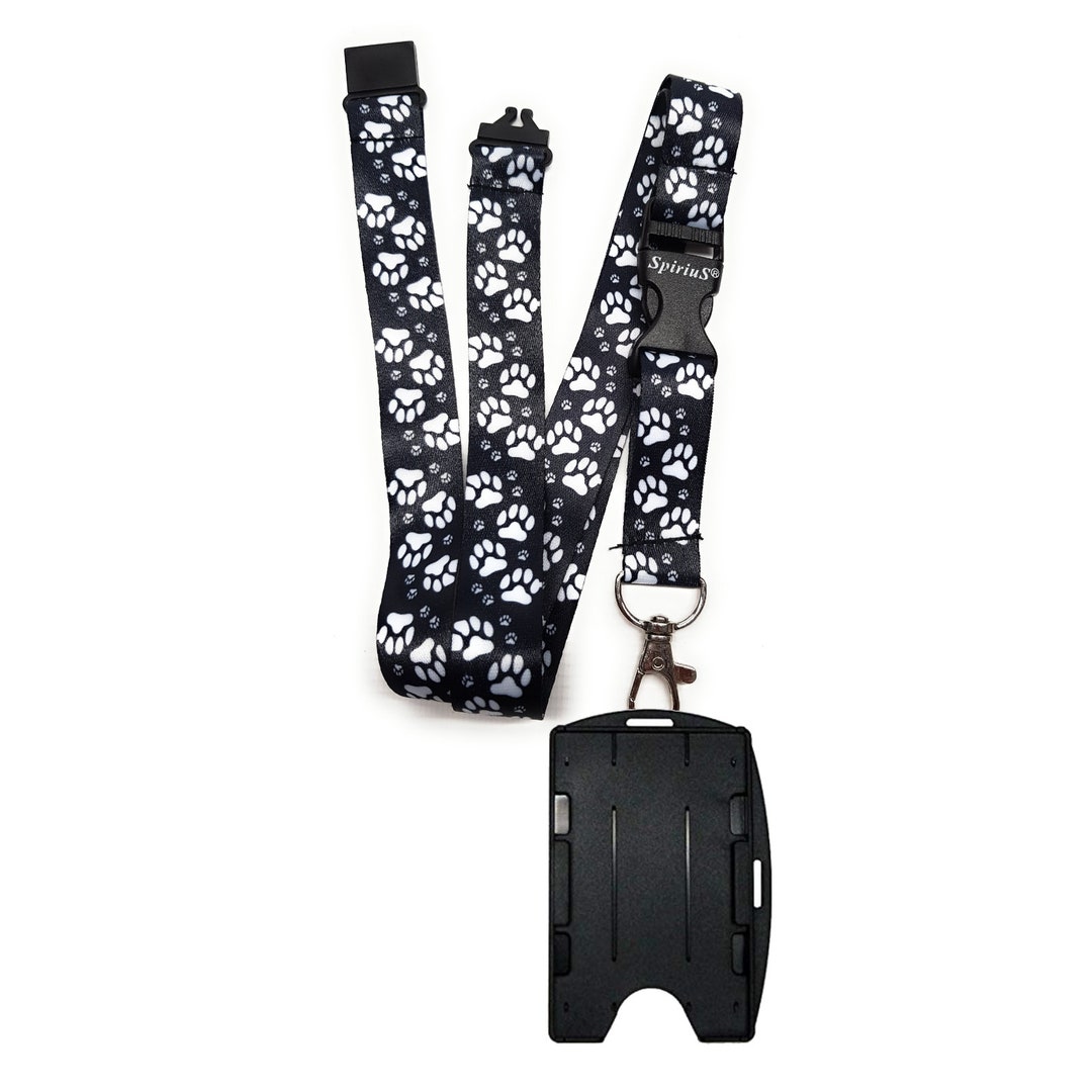 Spirius Black Animal Feet Lanyard Breakaway Safety Neck Strap With ...