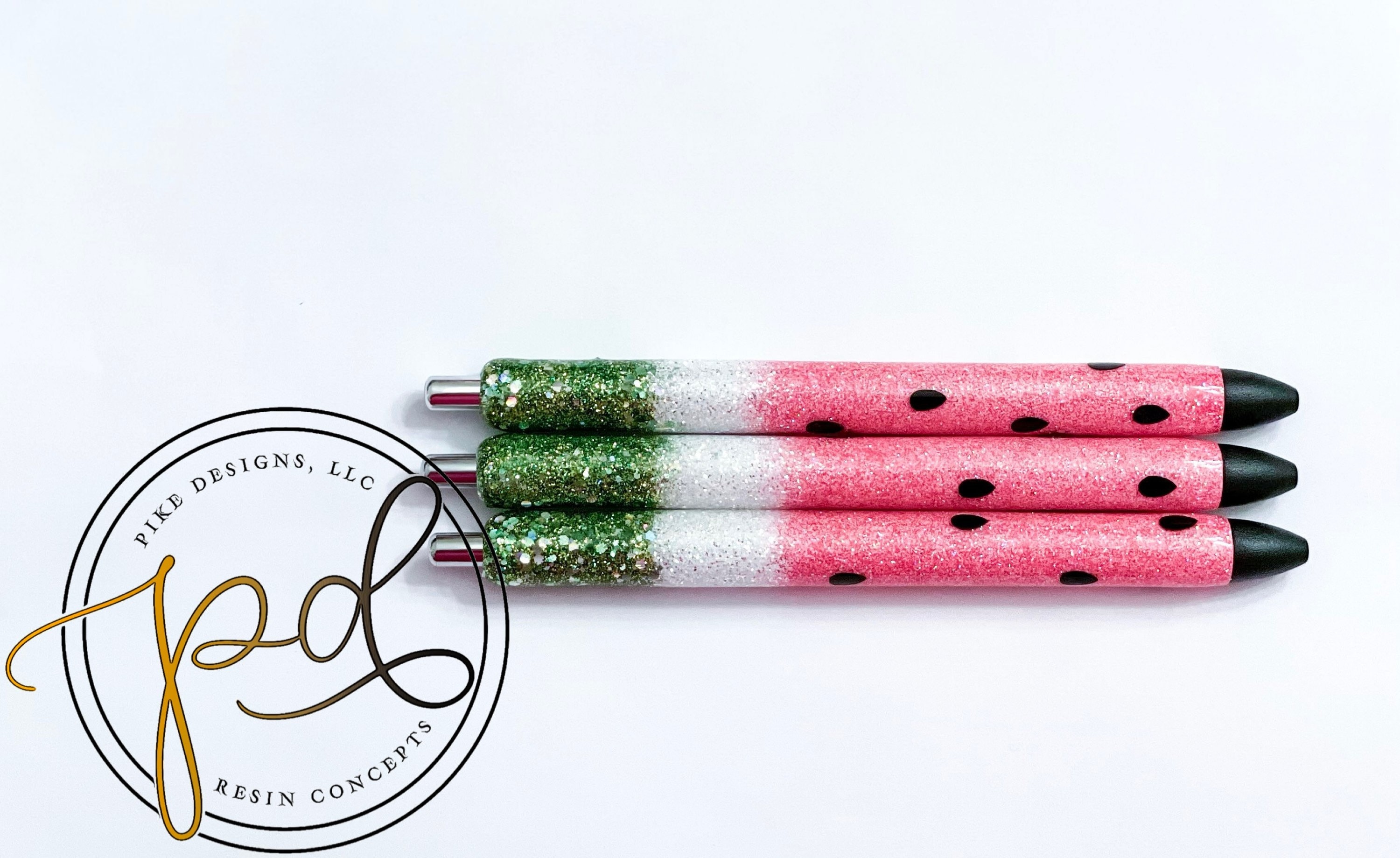 Watermelon Glitter Pen Refillable Pen Custom Inkjoy Pen - Etsy
