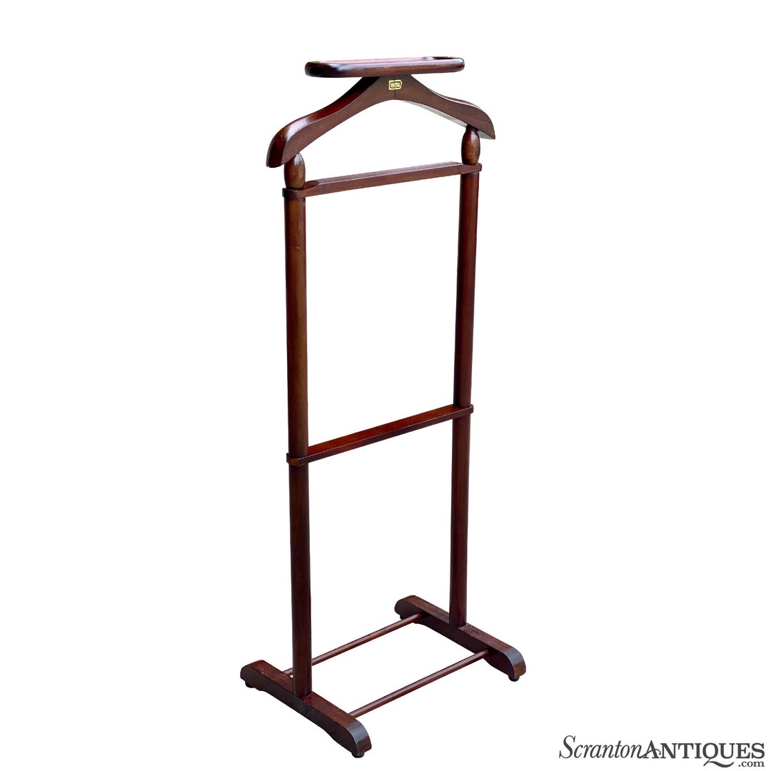 Vintage Traditional Mahogany Gentleman's Suit Jacket Valet Stand by ...