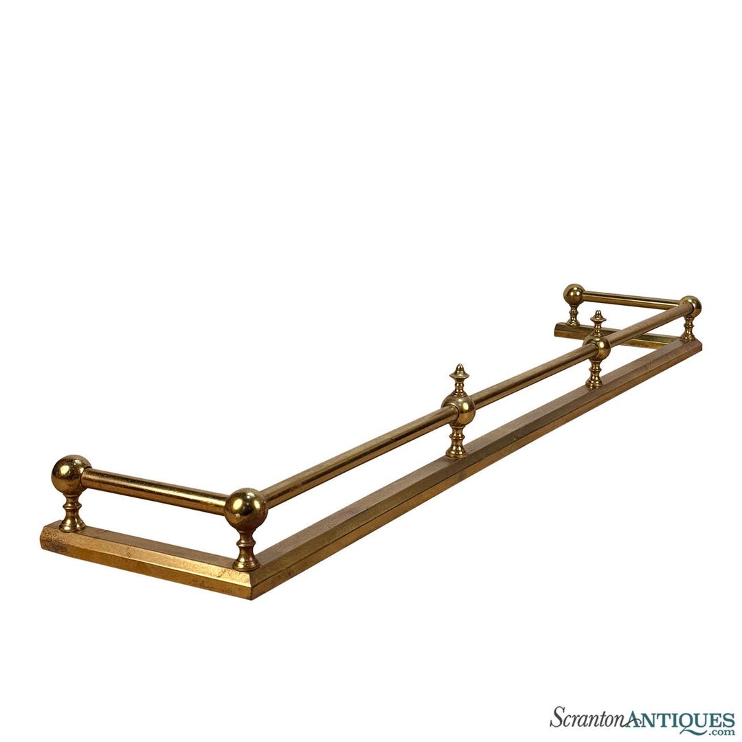 Antique Traditional Brass Gable Fireplace Fender Surround - Etsy
