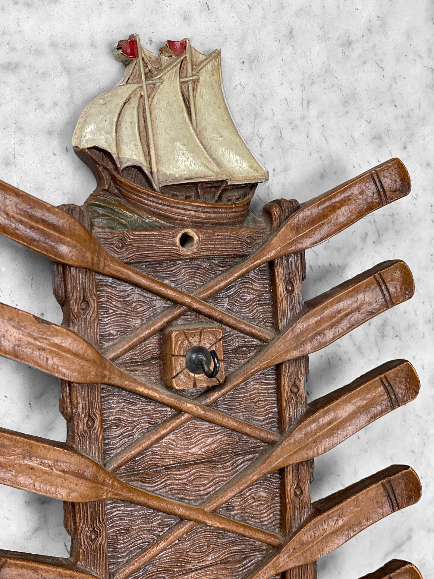 Vintage Traditional Galleon Ship Wall Hanging Sculptural Hook - Etsy