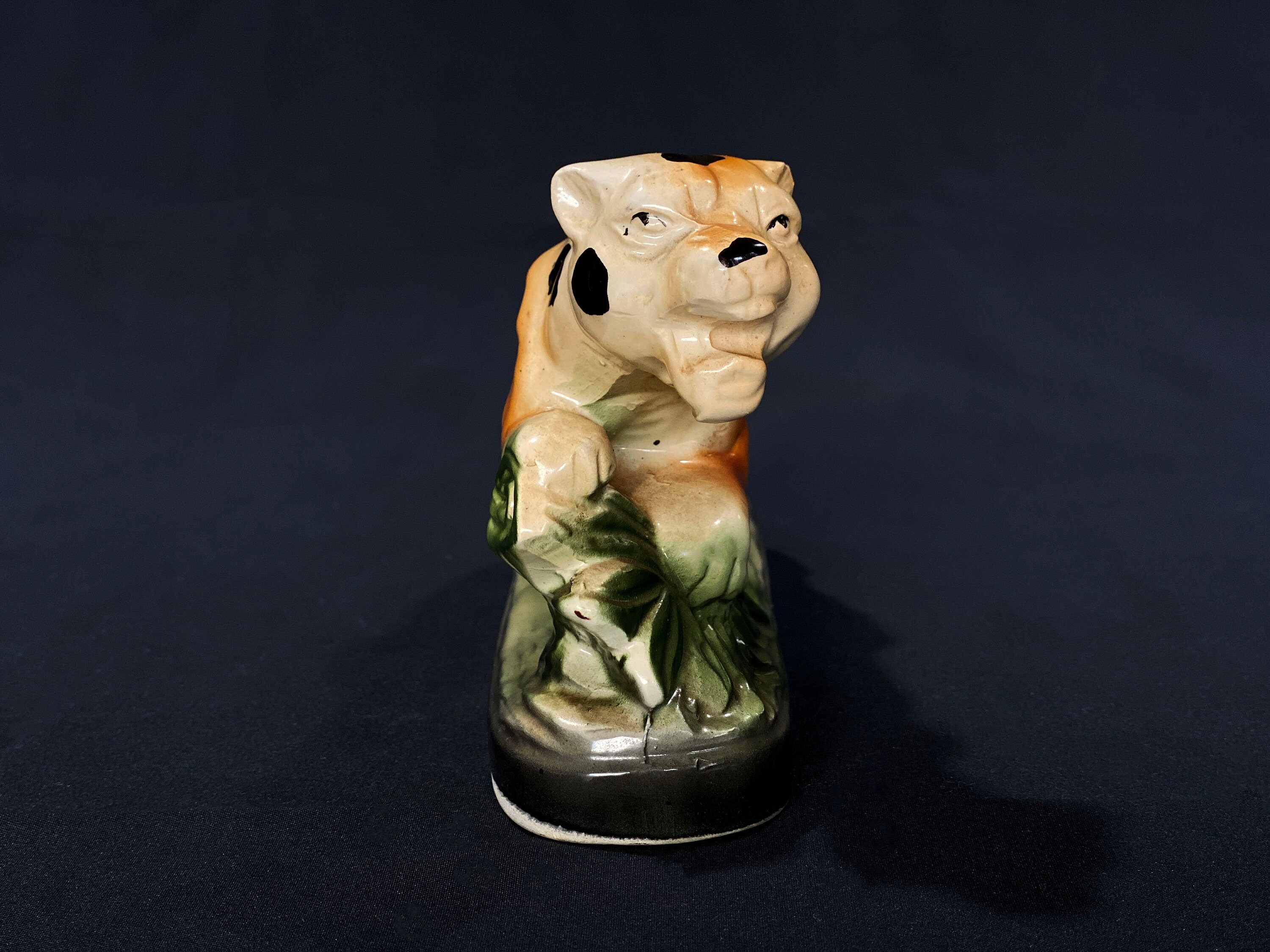 Mid-Century Boho Porcelain Japanese Tiger Statue Figure | Etsy