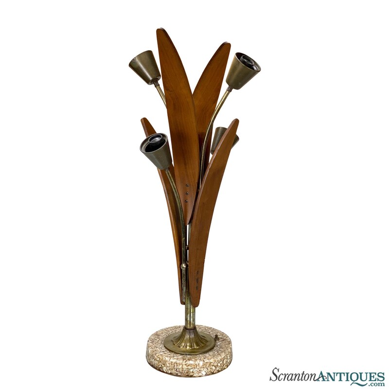 Antique Tulip Table Lamp Etsy 1801
