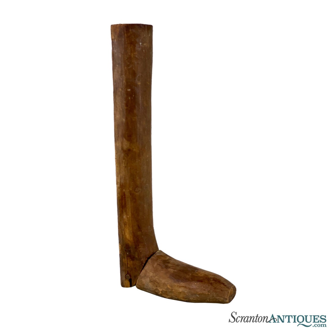 Antique Primitive Wood Cobblers Boot Form Prosthetic Leg - Etsy
