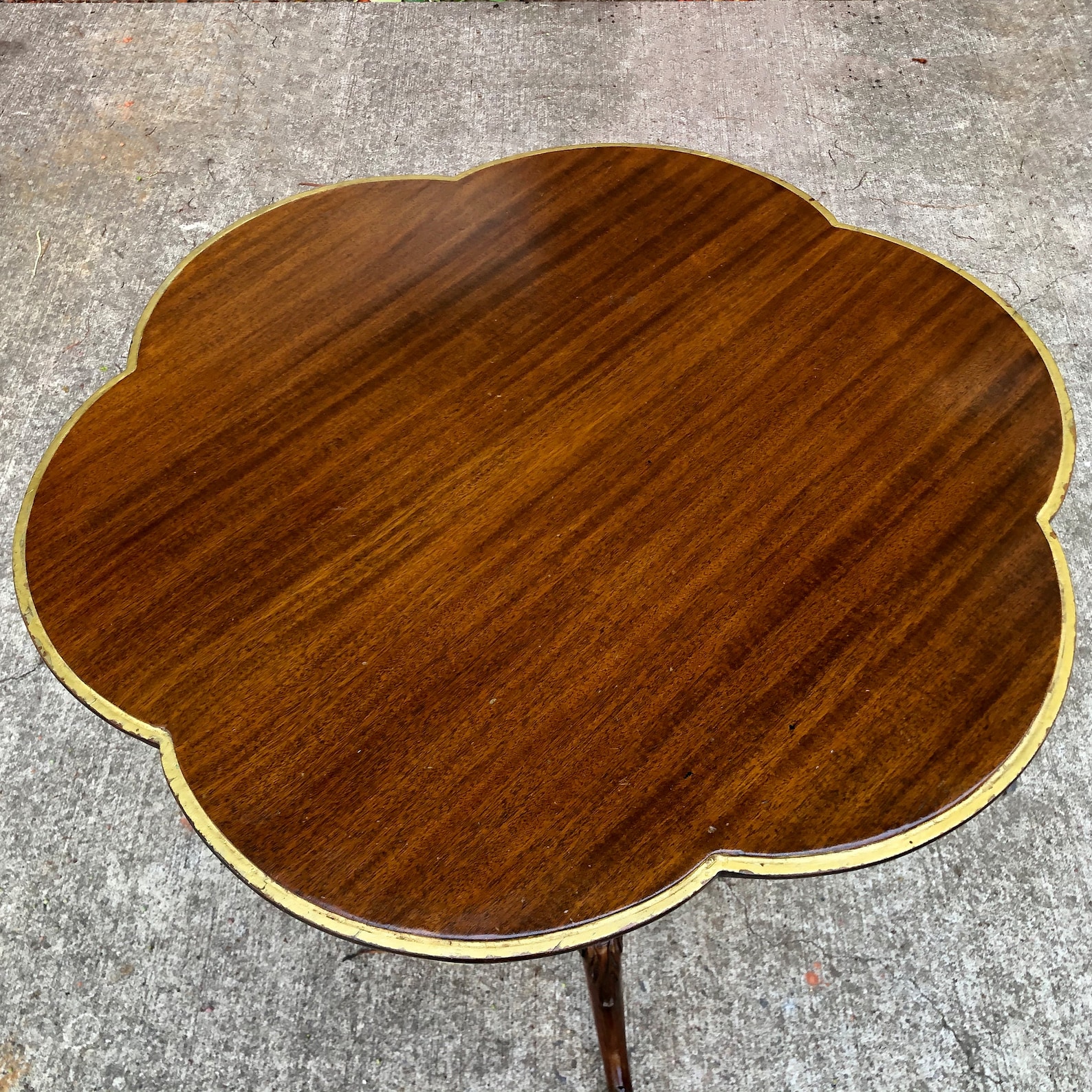 Antique Victorian Carved Mahogany Clover Top Side Table - Etsy