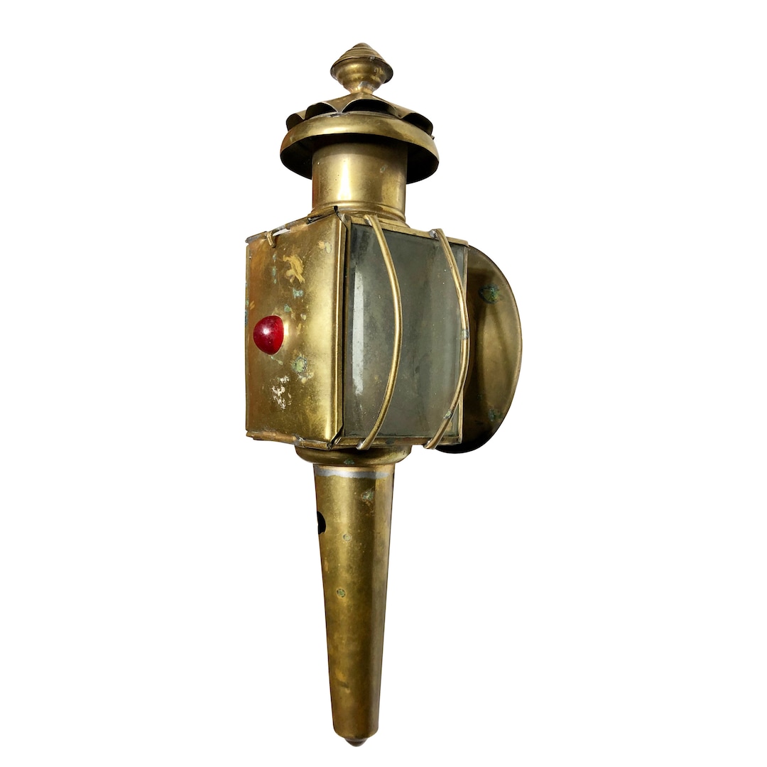 Antique Traditional Brass Carriage Lantern Oil Coach Light - Etsy