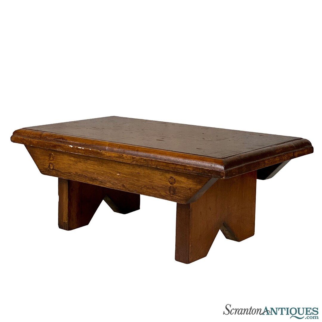 Vintage Farmhouse Country Rustic Pine Footstool Ottoman - Etsy