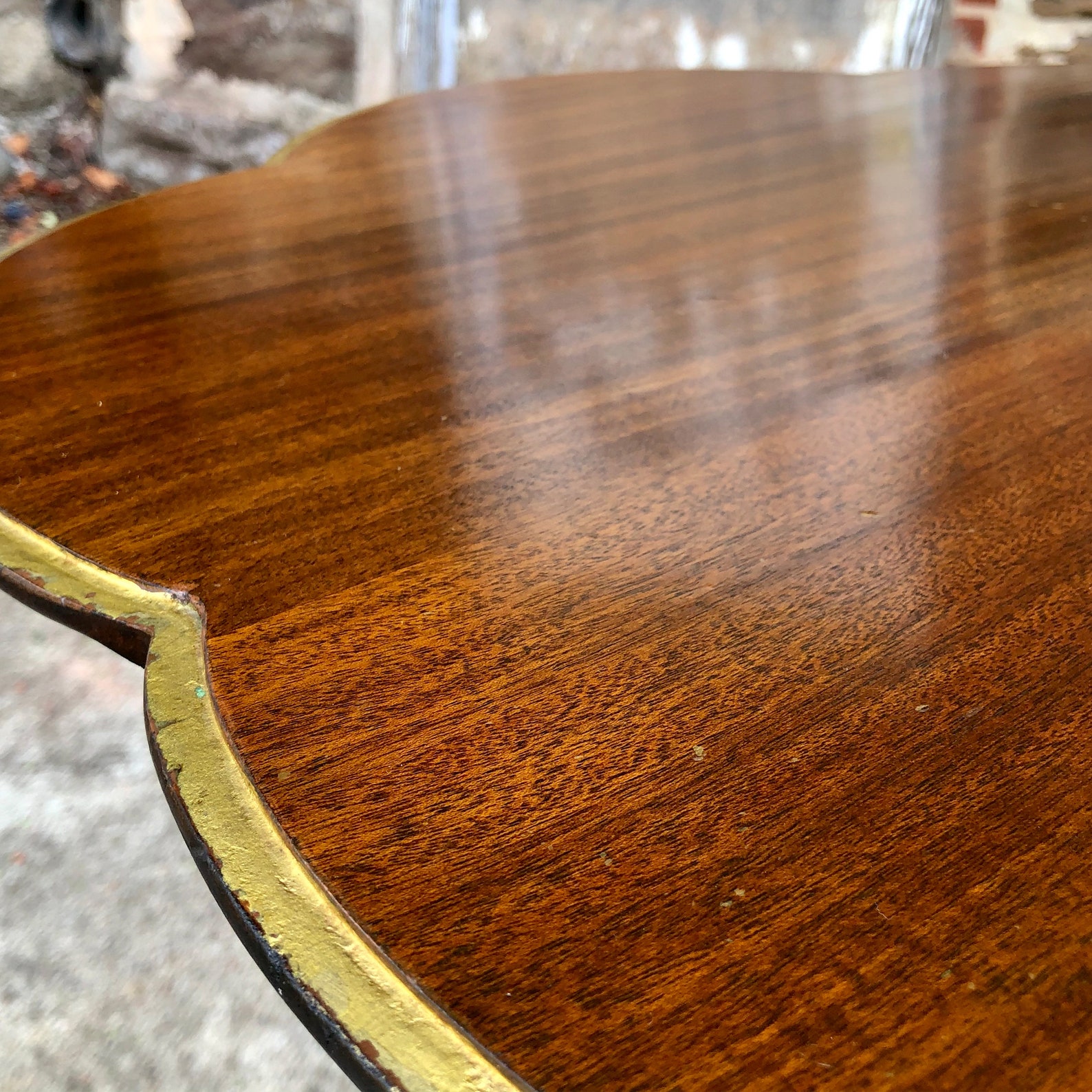 Antique Victorian Carved Mahogany Clover Top Side Table - Etsy