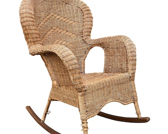 Wicker Rocking Chair | Etsy