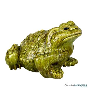 Mid-century Green Drip Glazed Porcelain Frog Garden Sculpture - Etsy