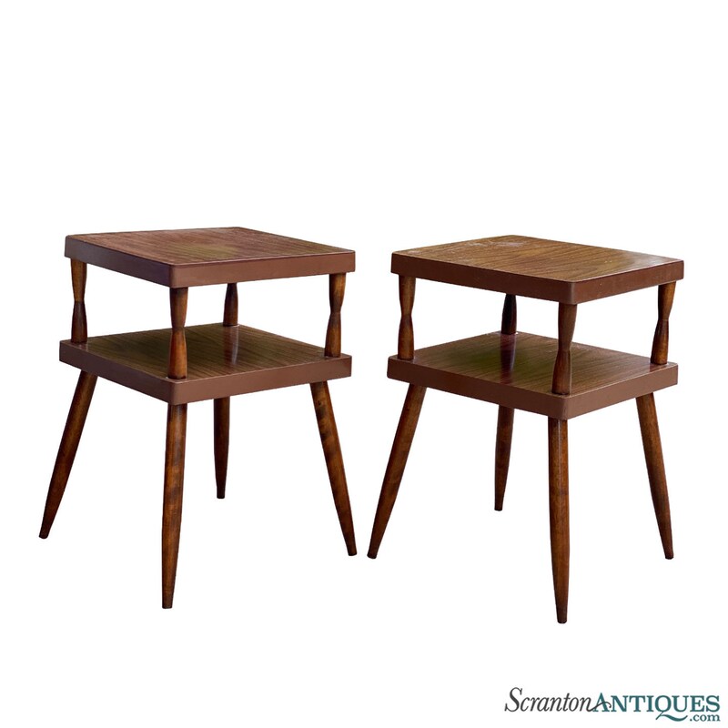 Mid Century End Table - Etsy