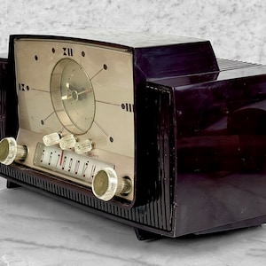Mid-century Art Deco General Electric 911 Clock AM Radio - Etsy