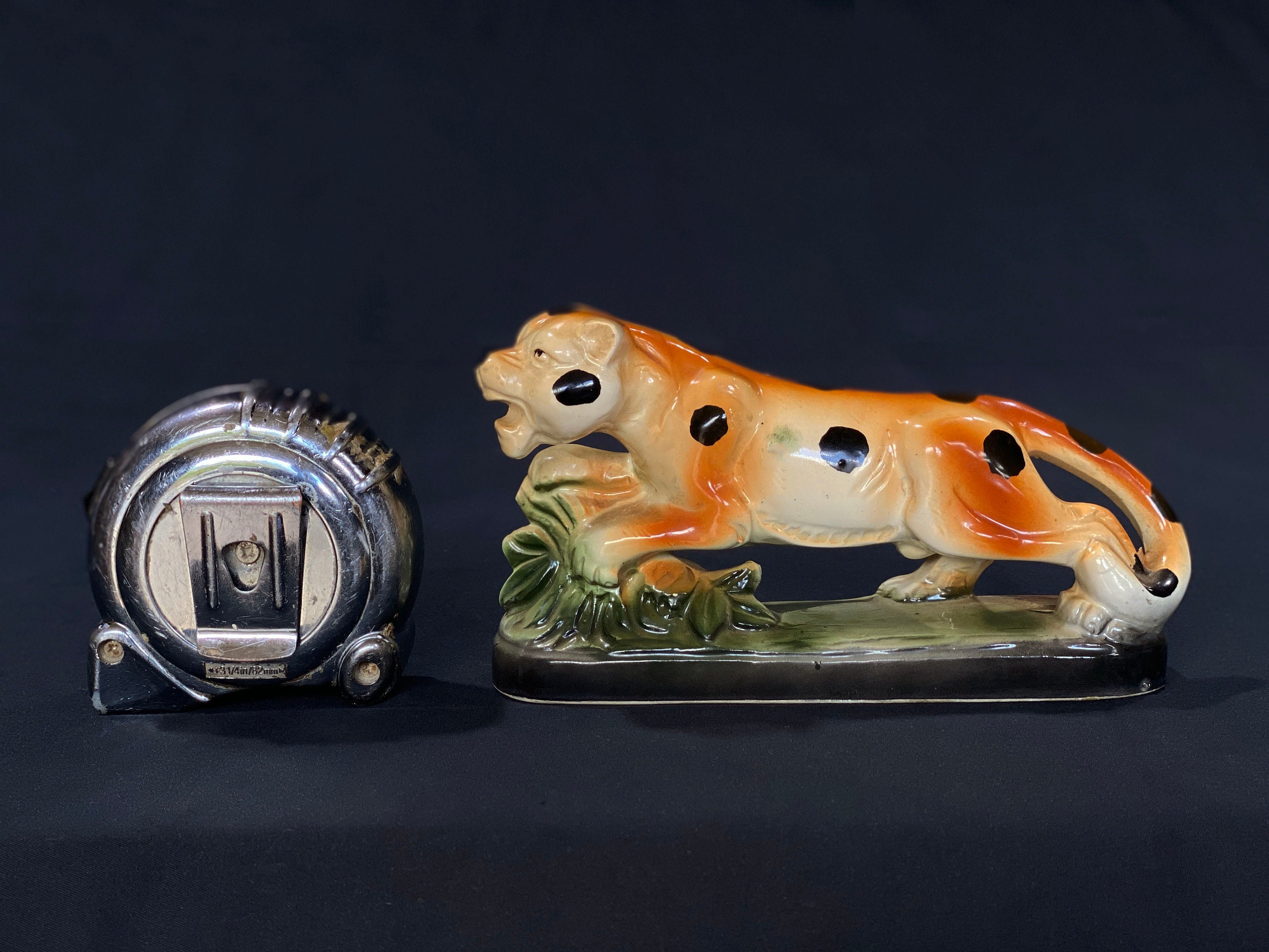 Mid-Century Boho Porcelain Japanese Tiger Statue Figure | Etsy