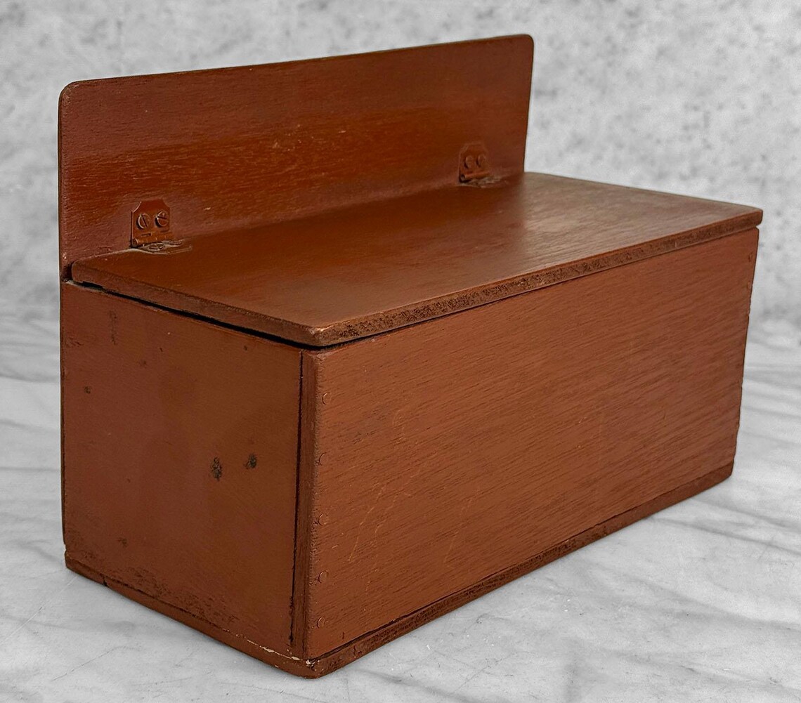Antique Primitive Farmhouse Flip-top Candle Storage Box - Etsy