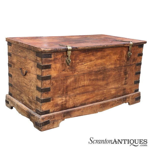 Antique Storage Bench - Etsy